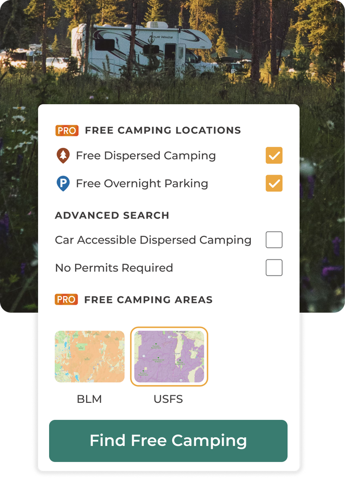 The Dyrt PRO: Camping maps, discounts & reservations at sold-out sites